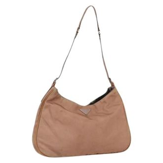 Prada Pre-owned Vintage Nylon Schultertasche - - Pre-owned - Damen - Beige - ONE SIZE