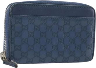 Gucci Porte-monnaie vintage doccasion - Femme - Pre-owned - Bleu - Taille: ONE Size