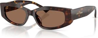 Jimmy Choo London Femme, Accessoires, Brun, Taille: 53 MM Lunettes de soleil oeil-de-chat