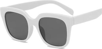 Generic Lunettes De Soleil Tendance Carr&eacute;es &Agrave; Grande Monture For Hommes Et Femmes, Confortables For Le Shopping, Les Vacances Ou Les F&ecirc;tes.(White)