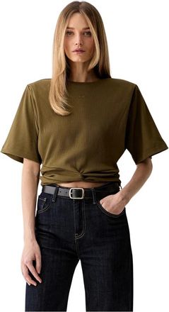 Gestuz Betty Tee - - Tops - Damen - Gr&uuml;n - M