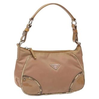 Prada Sac bandouli&egrave;re en nylon Pre-owned - Femme - Pre-owned - Beige - Taille: ONE Size