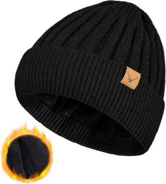Neola Beanie-M&uuml;tzen f&uuml;r Herren - warme Winterm&uuml;tzen mit Fleecefutter, Beanies und Beanies, warm und weich f&uuml;r den Einsatz im Freien f&uuml;r M&auml;nner
