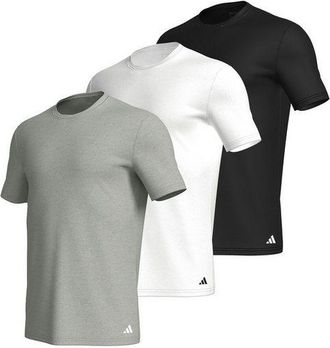 adidas T-Shirt Active Core Cotton (3er Pack) Lockere Passform, Rundhals-Ausschnitt, Kurzarm