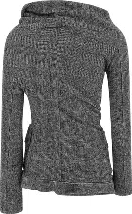 Junya Watanabe Prince of Wales Wool Blend Blazer - Gray