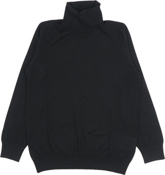 Fay Femme, Pulls, Noir, Taille: 42 FR Turtleneck