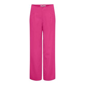 Only Only, Femme, Pantalons, Rose, Taille: 36 FR Pantalon Large &agrave; Plis