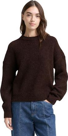 Tom Tailor Denim TOM TAILOR Denim 1049069 Pull-Over, 38864-soft Chocolate Brown Melange, M Femme