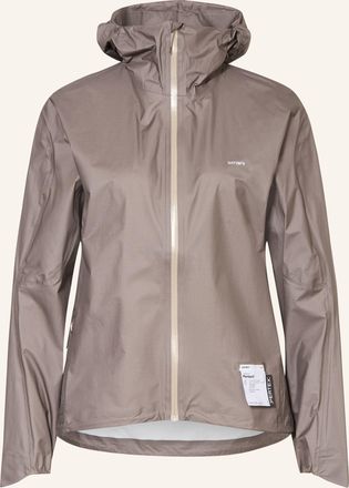 SATISFY Satisfy Laufjacke Pertex 3l Rain braun