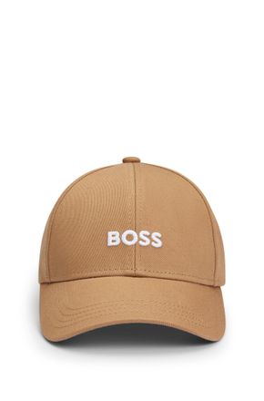 BOSS Herren Twill-Kappe mit Bold Center Logo, Camel, Einheitsgr&ouml;&szlig;e