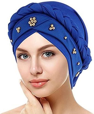 Generic Turban 2024 Bonnet élégant pour femme - Bandana - Cheveux musulmans - Respirant - Protection solaire - Bonnet chimio, perte de cheveux islamique - Aba