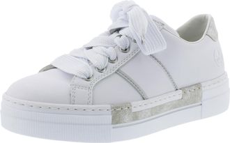 Rieker Fr&uuml;hjahr/Sommer, Damen Sneaker, Wei&szlig; (Weiss/Fog-Silver/ 81 81), 35 EU (2.5 UK)