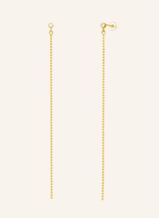 Leaf Ohrstecker My First Diamond - Ball Chain Aus 14 Karat Gelbgold gold