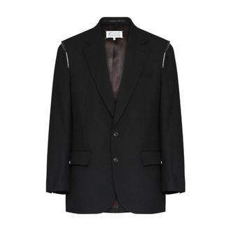 Maison Margiela Woll-Einreiher-Blazer - - Suits - Herren - Schwarzk - M