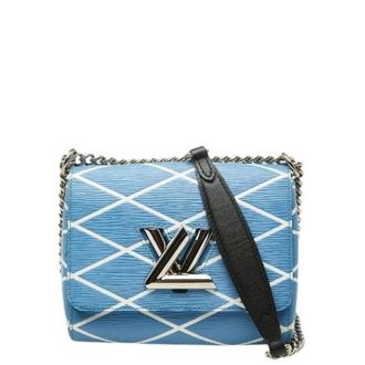 Louis Vuitton Pre-owned Twist PM Epi Malletage Leder Schultertasche - - Pre-owned - Damen - Blau - ONE SIZE