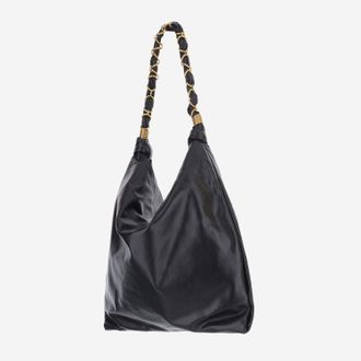 Saint Laurent Leather Shoulder Bag - Black