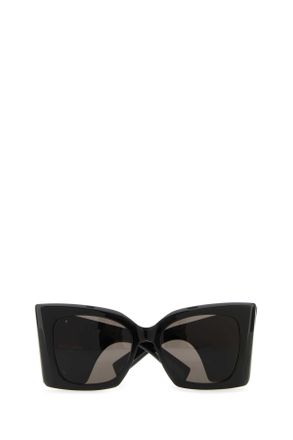 Saint Laurent YSL Oversize Black Acetate Sunglasses - Black