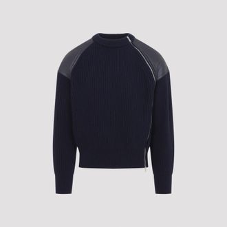 Bottega Veneta Patch Leather Sweater