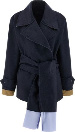 JEJIA Damen, M&auml;ntel, Blau, 2XSGr&ouml;&szlig;e