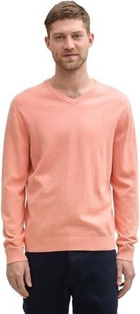 Tom Tailor 1039811 Pull-Over Homme, 37383 - Hazy Coral Rose Melange, XL