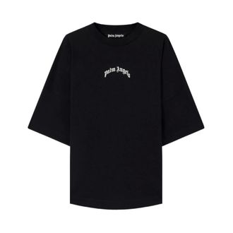 Palm Angels Homme, Tops, Noir, Taille: XS T-Shirt Oversize