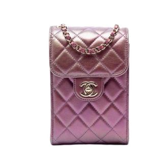 Chanel Sac bandouli&egrave;re mini vintage Chanel doccasion - Femme - Pre-owned - Violet - Taille: ONE Size