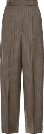 Max Mara Femme, Pantalons, Brun, Taille: 38 FR Wide Pantalons