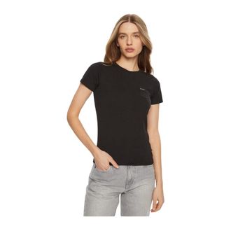 Guess Femme, Tops, Noir, Taille: 36 FR T-Chemises