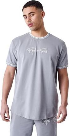 Project X Paris T-Shirt Logo brodé en Relief Gris Clair S