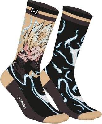 Capslab Dragon Ball Socken Vegeta - Offiziell lizenzierte Anime-Socken - Bequeme Baumwollsocken im kultigen Design - - 43-46