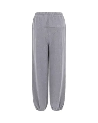 Sportmax Womens Grey Cotton Fleece Joggers Medium Trousers