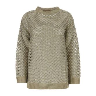 Valentino Garavani Verzierter H&auml;kelpullover - - Knitwear - Damen - Gr&uuml;n - XS