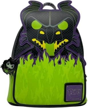 Loungefly Pop by Loungefly Disney Sac &agrave; dos Motif dragon mal&eacute;fique, noir, Mini, Loungefly Mini sac &agrave; dos