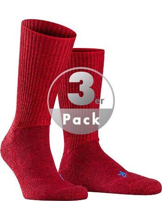 Falke Herren Socken rot Merinowolle unifarben