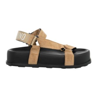 Moschino Femme, Chaussures, Beige, Taille: 37 EU Sandales Multicolores Ajustables