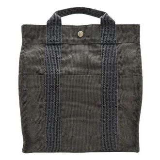 Herm&egrave;s Pre-owned Canvas Backpack Aile Line MM - - Pre-owned - Damen - Grau - ONE SIZE