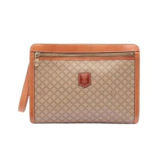 Celine Pre-owned Sac bandouli&egrave;re en toile enduite PVC et cuir - Homme - Pre-owned - Beige - Taille: ONE Size