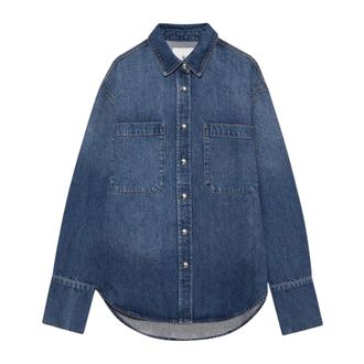 Anine Bing Denim Shirt - - Blouses & Shirts - Damen - Blau - S