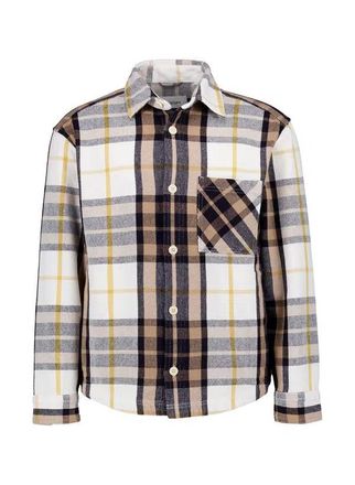 Joop Herren Overshirt wei&szlig; kariert