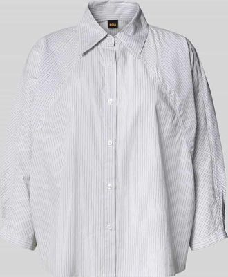 Boss Orange by Hugo Boss Relaxed Fit Kurzarmbluse aus reiner Baumwolle Modell C_BELENTA