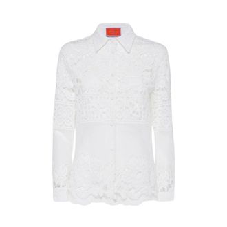 La DoubleJ Lace Boy Shirt - - Blouses & Shirts - Damen - Wei&szlig; - L