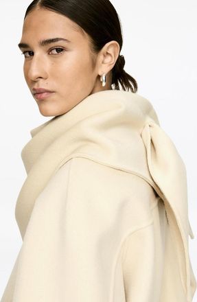 Arket Dreieckstuch Aus Wolle -Wei&szlig;