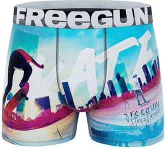 Freegun Boxer Homme Photos Sport Collection (XL, Skate Street A84)