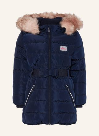 s.Oliver S.Oliver Red Steppmantel Mit Abnehmbarer Kapuze blau