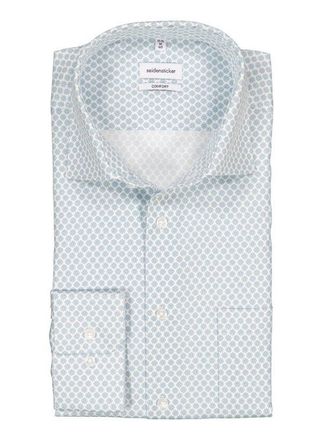 Seidensticker Seidensticker Herren Hemd gr&uuml;n gemustert