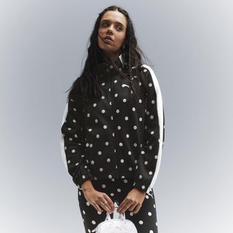 Puma Veste de surv&ecirc;tement oversize &agrave; pois T7 Femme, V&ecirc;tements, Noir, XL