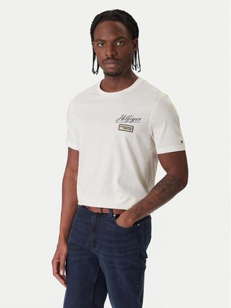 Tommy Hilfiger T-Shirt Modern Ath Graphic MW0MW41471 &Eacute;cru Regular Fit