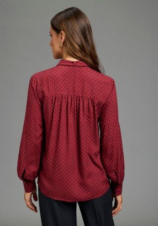 Laura Scott Schluppenbluse Auch ohne die abnehmbare Schleife tragbar, aus Viskose
