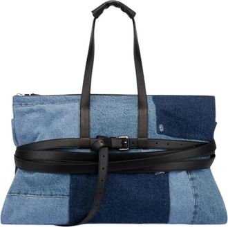 Moschino unisex, Sacs, Bleu, Taille: ONE Size Tie Me Travel Bag