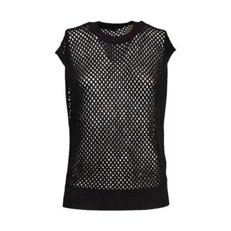 Dondup Femme, Tops, Noir, Taille: 40 FR Sleeveless Sweater